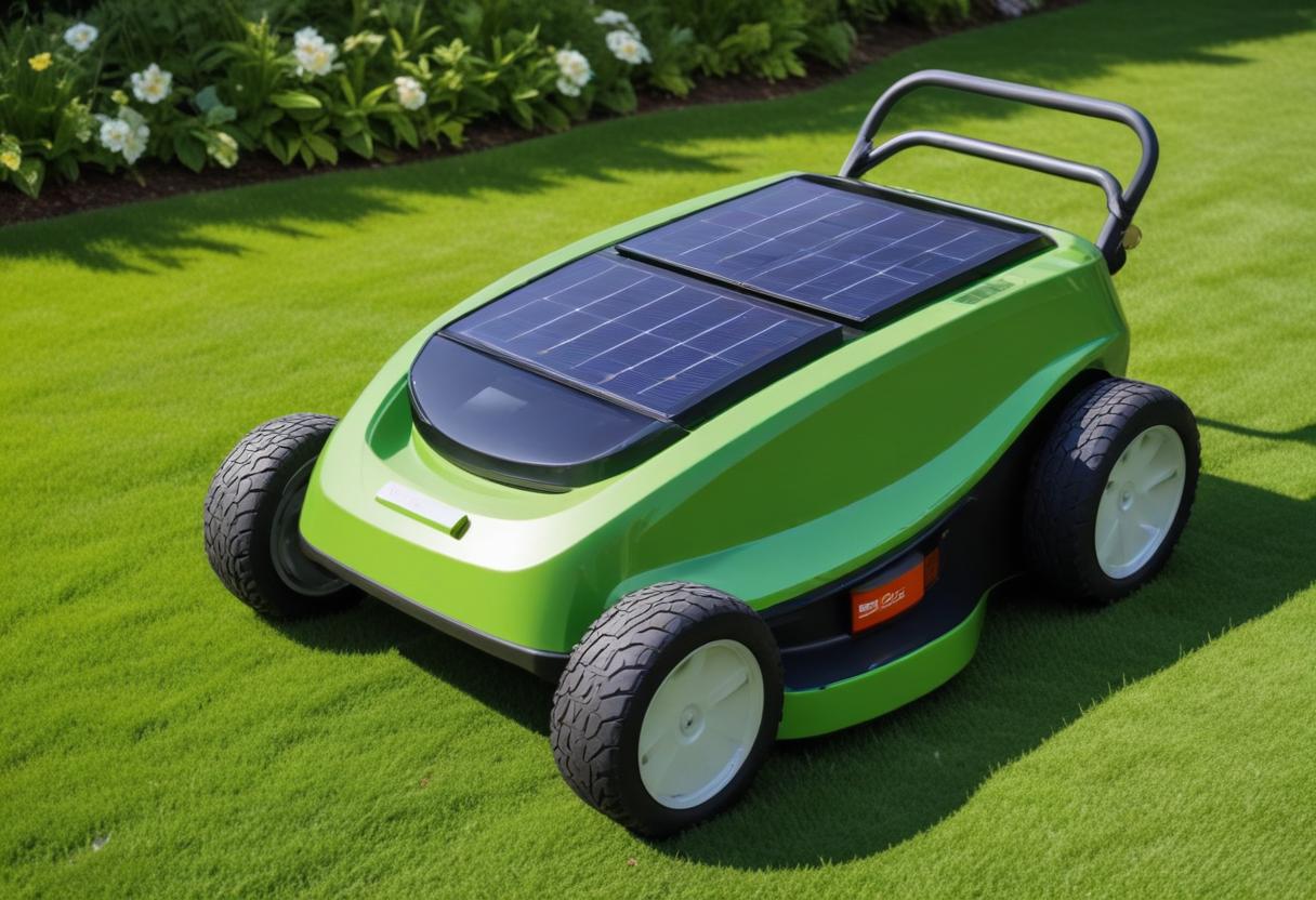 Solar Powered Lawn Mower: Quiet, Green & Low-Maintenance